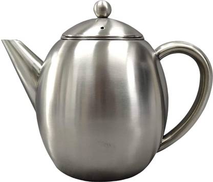 InstaCuppa Stainless Steel Tea Pot with Removable Tea Infuser, Easy to ...