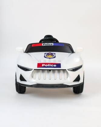 Jammbo Police-Car Rechargeable Battery-Powered Kids Ride-On with Music ...