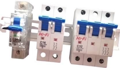 HI-FI Single Pole 6A B/C Series 10KA c11......pack of 2 MCB Price in ...