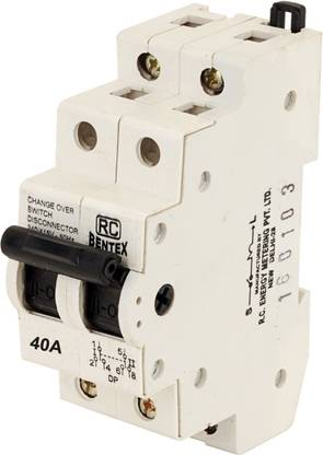 RC BENTEX Double Pole Changeover 40A X04C000003 MCB Price in India - Buy RC BENTEX Double Pole ...