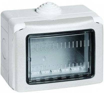 Legrand 680613 - GREY PLEXO BOX & ADAPTOR WITH PVC MEMBRANE 3 MODULE IP ...