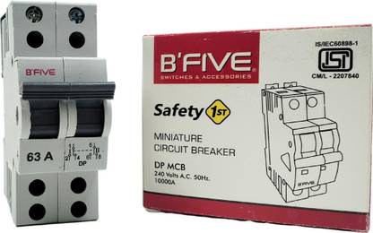 b'five 63 A. DP Changeover Switch Disconnector Double Pole Residential commercial areas Safety ...