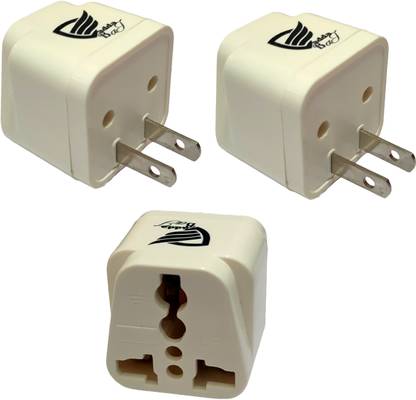 vadda bai 3 Pcs. Travel Adapter for Convert Plug from India UK/EU/AU to ...