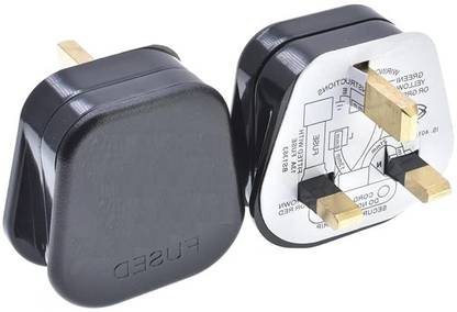 wroughton UK 3 Pin Top Plug with Fuse for UK, Ireland, Malaysia ...
