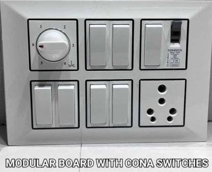 BAHUL Modular wall surface electric board with conection CONA SWITCHES ...