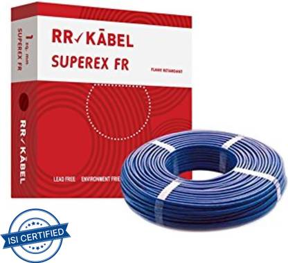 RR KABEL PVC 1 sq/mm Blue 90 m Wire Price in India - Buy RR KABEL PVC 1 ...