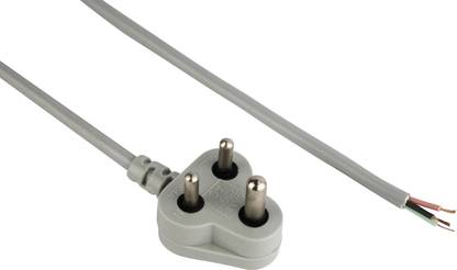 SUPER GEC 3-Pin Top Power cord for Heavy duty, Geyser, Washing Machine ...