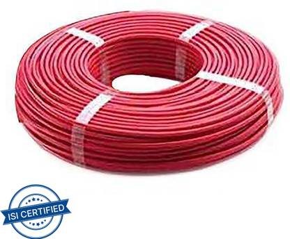 RR KABEL PVC 1 sq/mm Red 200 m Wire Price in India - Buy RR KABEL PVC 1 ...
