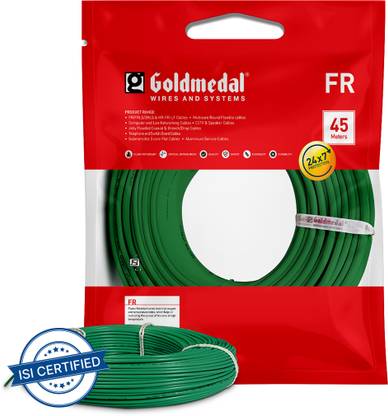 Goldmedal FR Grade 1 sq/mm Green 45 m Wire Price in India - Buy ...