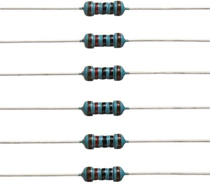 BOJACK 120 Ohm Resistors 1/4 W ±1% Metal Film Single Resistor (Pack of ...