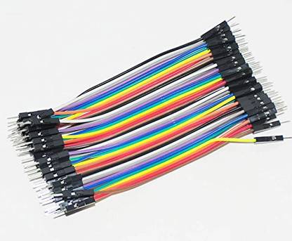Ihc 10 CM MALE-MALE JUMPER WIRE (SET OF 40) Electronic Components ...