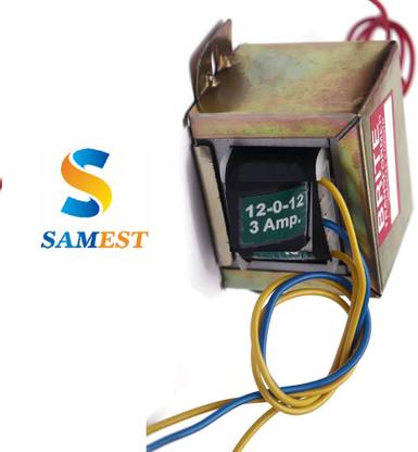 samest Transformer 220V AC to 12-0-12 AC Current 3Amp Step Down(3000mA ...