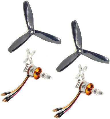 INVENTO 2Pcs 2200KV BLDC Brushless Motor + 5045 5x4.5 5 inch 3 Blade ...