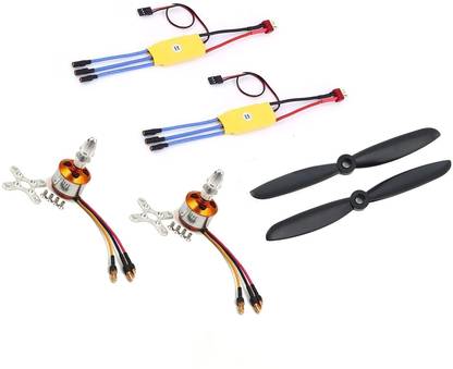 INVENTO 2Pcs 1200KV BLDC Brushless Motor + 30A ESC + 5045 5x4.5 5 inch ...