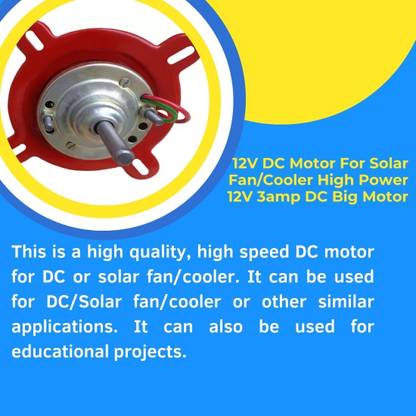 TechSupreme Big DC Motor 12V 3amp For Motor Projects Motor Control ...