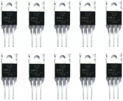 igoy BT136-600E 4A 600V TRAIC 10 PCS SET MOST USED CIRCUIT TRANSISTOR ...