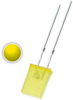 INVENTO 100pcs 2x5x7mm LED Yellow Diffused Color Lens Light Emitting ...