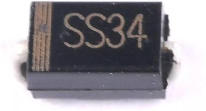 KTC CONS LABS 100pcs SS34 40V 3A Surface-Mount Schottky Barrier Rectifier Diode SMD DO-214AC ...