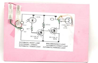 StepsToDo LDR Based Automatic Night Lamp pre-assembled, Ready to use ...