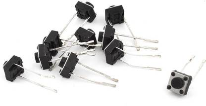 RANVIRKAR 2 Pin Tactile Switch micro - Push to ON button (Pack of 10 ...
