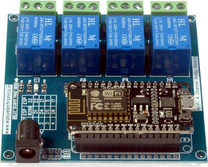 Easy Electronics NodeMCU Based 4-Channel Relay Board Micro Controller ...