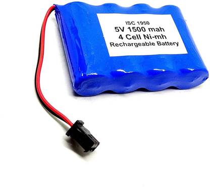 INVENTO 5V 1500 mAh Polymer Ni-mh Rechargeable 4 Cell Battery Pack ...