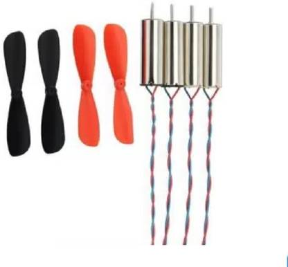 igoy CoreLess Motors DC 3.7V-4.2V Motor with 4 Helicopter Propellers ...