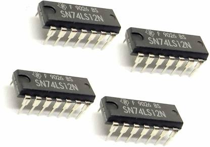 INVENTO 4Pcs 7412 IC SN74LS12N SN74HC12N Triple 3-Input NAND Gates ...