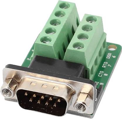 Ihc RS232 D-SUB DB9 Male Adapter To Terminal Connector Screw PBT Signal ...