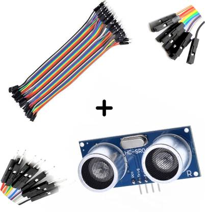 shatam Ultrasonic Sensor & Male to female Jumper wire combo Electronic ...
