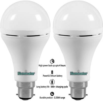 Illuminator Pack of 2 - 7W Emergency or Inverter LED 4 hrs Bulb ...