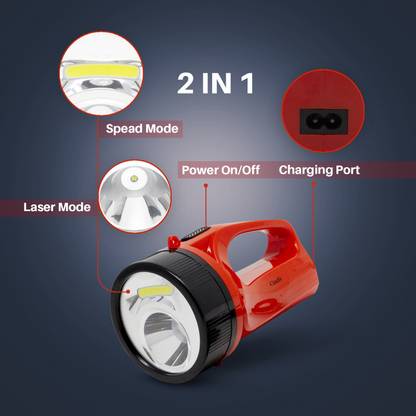 cinefx 50W Rechargeable Waterproof Led Torch front Bright COB Led High ...