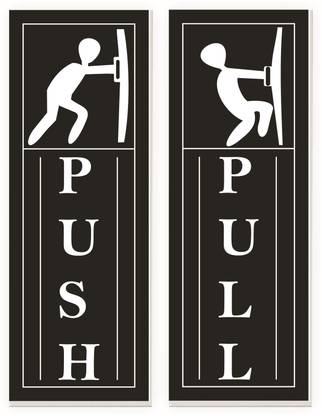 GOODPRINTZONE Push And Pull Emergency Sign Price in India - Buy ...