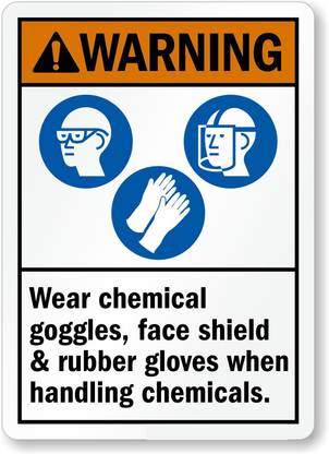 RLDigitalUnits Wear chemical goggles, face shield & rubber gloves when ...