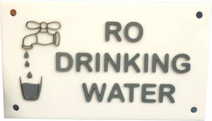 WON RO Drinking Water Sign Board,3D LATER with Waterproof WHITE AND ...