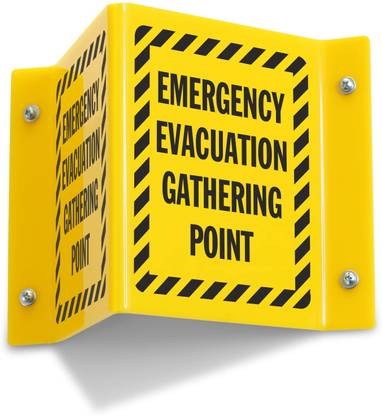 RLDigitalUnits V-Sign : Emergency Evacuation Gathering Point, Sign ...