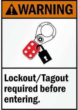 RLDigitalUnits WARNING LOGOUT/TAGOUT SIGN BOARD Emergency Sign Price in ...