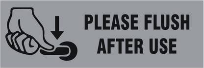 signEver Please Flush After Use Sign Board For Theater Factory Lodges ...