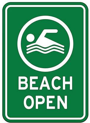 RLDigitalUnits BEACH OPEN SIGN BOARD Emergency Sign Price in India ...