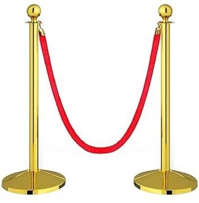 Robustt Stainless Steel Golden Q Manager with Red Velvet Rope|900mm ...