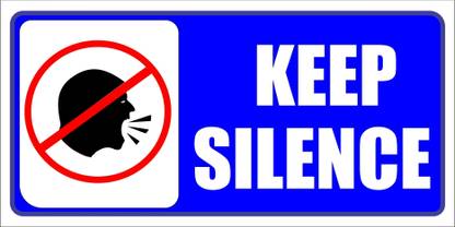 Ordershock Keep Silence Sign Board For Office, Colleges, Temples ...