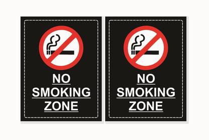 GOODPRINTZONE No Smoking Sign Board Size 8.5X11"inch 5mm Thick Pack Of ...