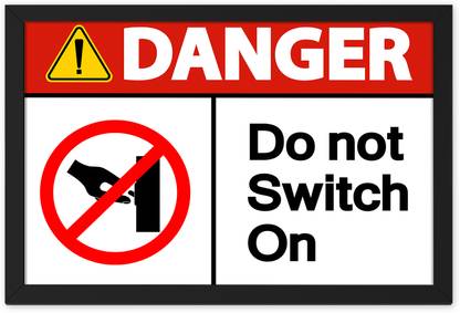 Ritwika's Danger Do not Switch On Emergency Sign Price in India - Buy ...