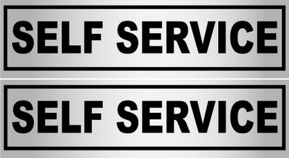 Ordershock Self Service Sign Board For Self Adhesive Multicolor ...