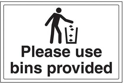 RLDigitalUnits Please use bins provided sign board Emergency Sign Price ...
