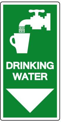 RLDigitalUnits Drinking Water Sign Board Emergency Sign Price in India ...