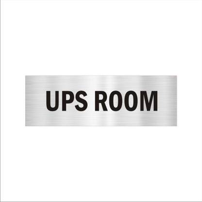 Mindcraftz UPS Room Acrylic Signboard 12 x 4 inches Medium Size Silver ...