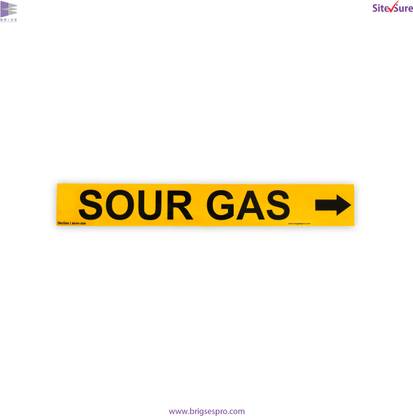 SiteSure SiteSure Sour Gas Pipe Marker, @ 76.6/piece Emergency Sign ...