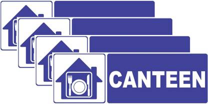 VAAIMAI Canteen Sticker, Vinyl UV Printed, 12X4 IN, Safety Signage ...