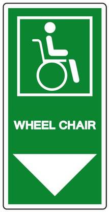 RLDigitalUnits WHEEL CHAIR SIGN BOARD Emergency Sign Price in India ...